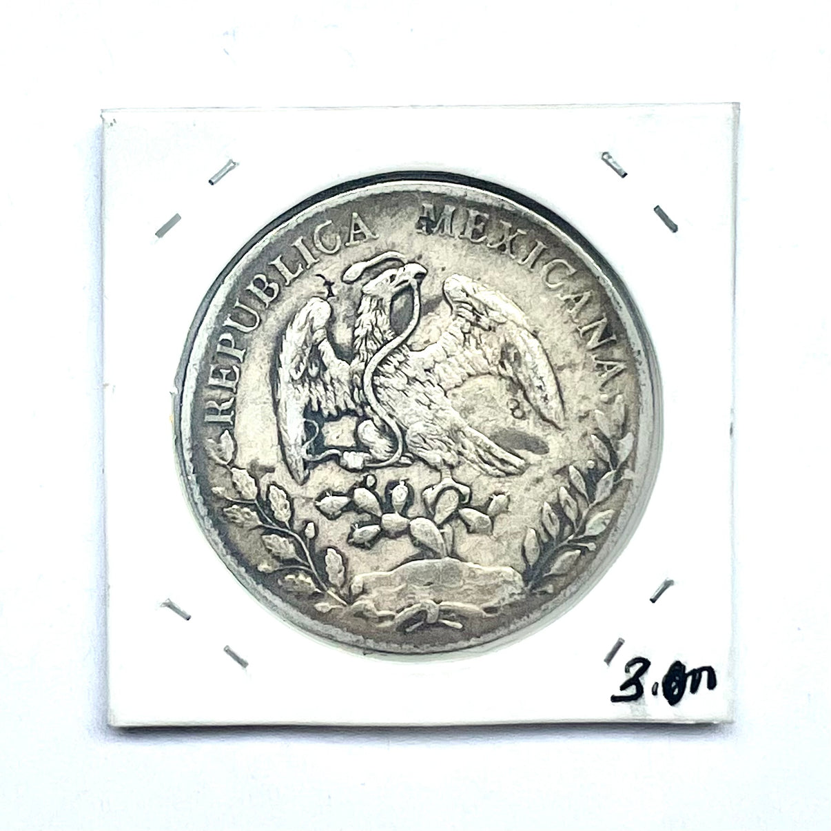 Antique Chinese Chopmarked Mexican Republic Libertad Cap and Rays Silver 8 Reales coin ...