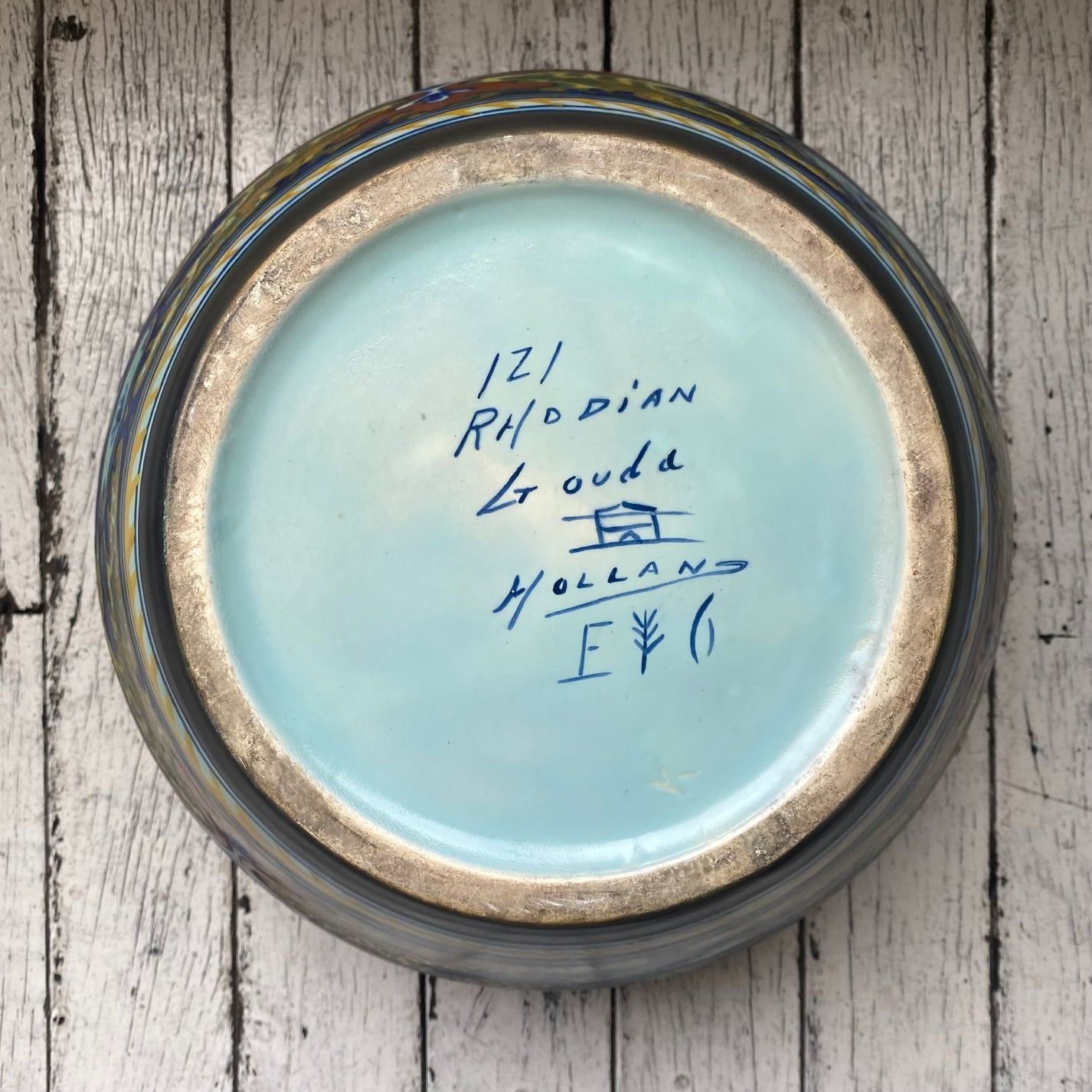 Rare Gouda Dutch Art Deco Pottery Cache Pot / Jardiniere, Rhodian ...