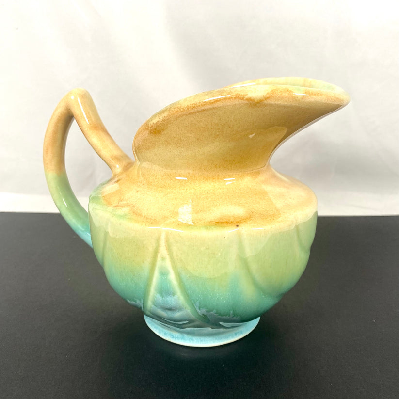 Art Deco / Midcentury Australiana Diana Pottery Pitcher Vase, Blue and ...