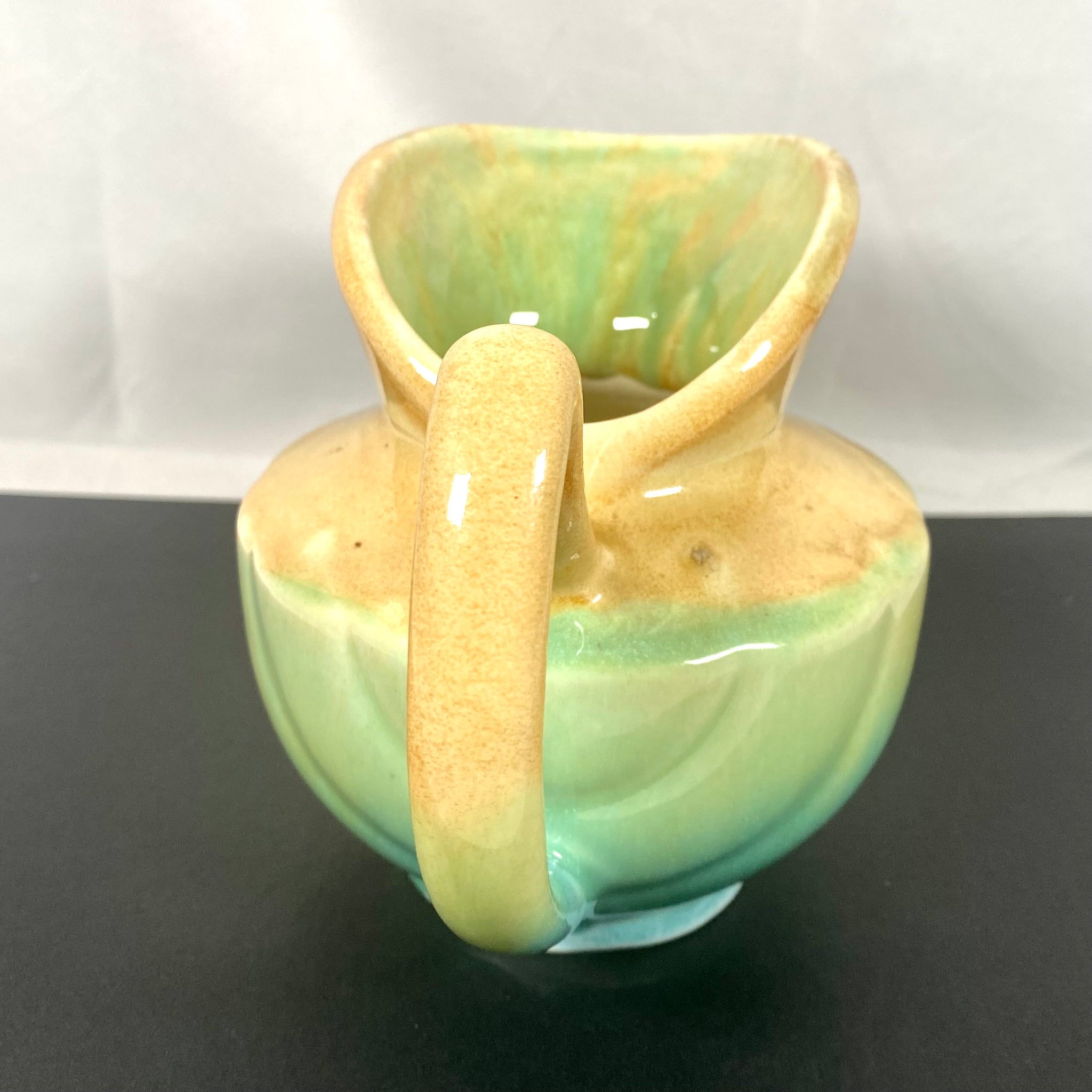 Art Deco / Midcentury Australiana Diana Pottery Pitcher Vase, Blue and ...