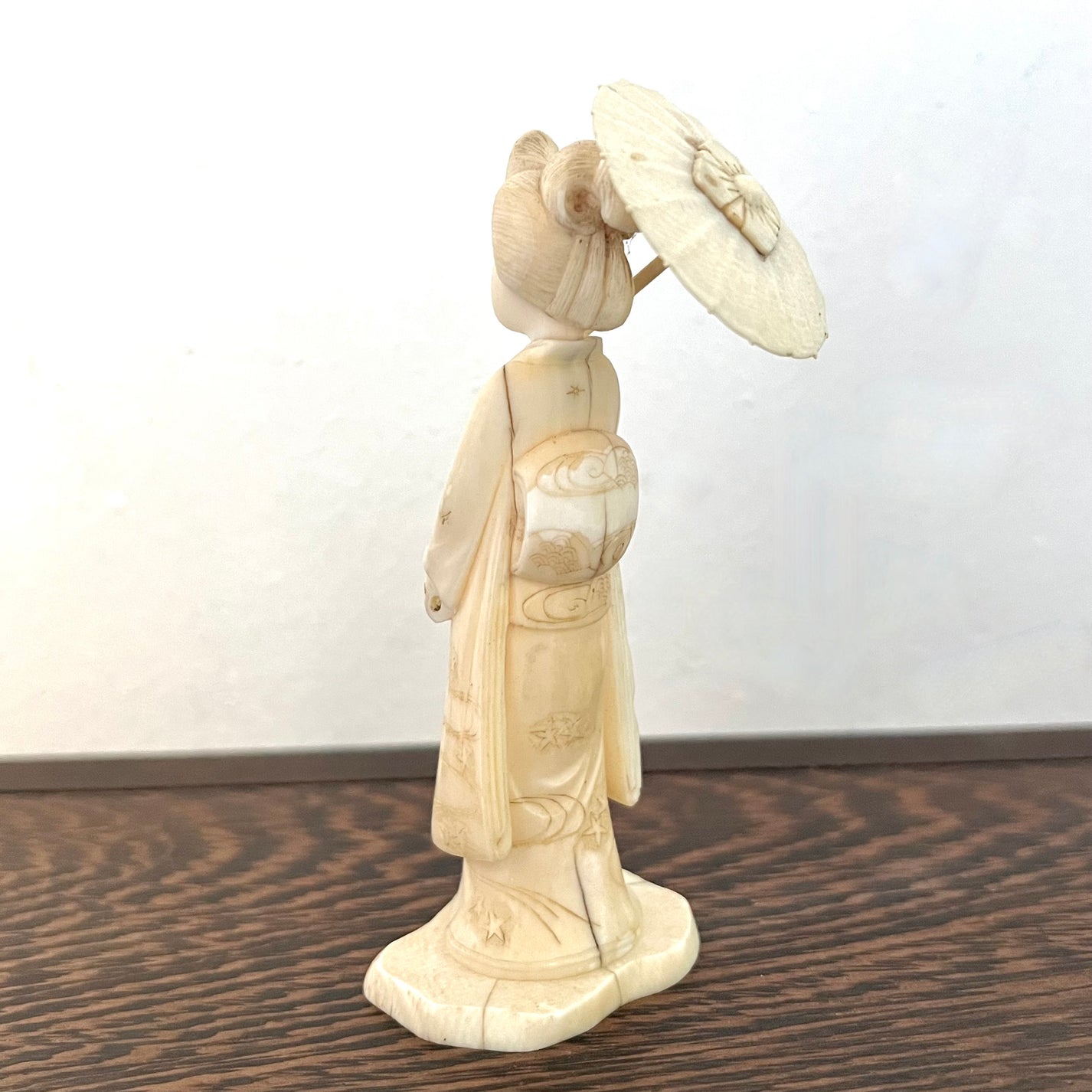 Antique Meiji Period Japanese ivory Geisha okimono | Cache Antiques ...