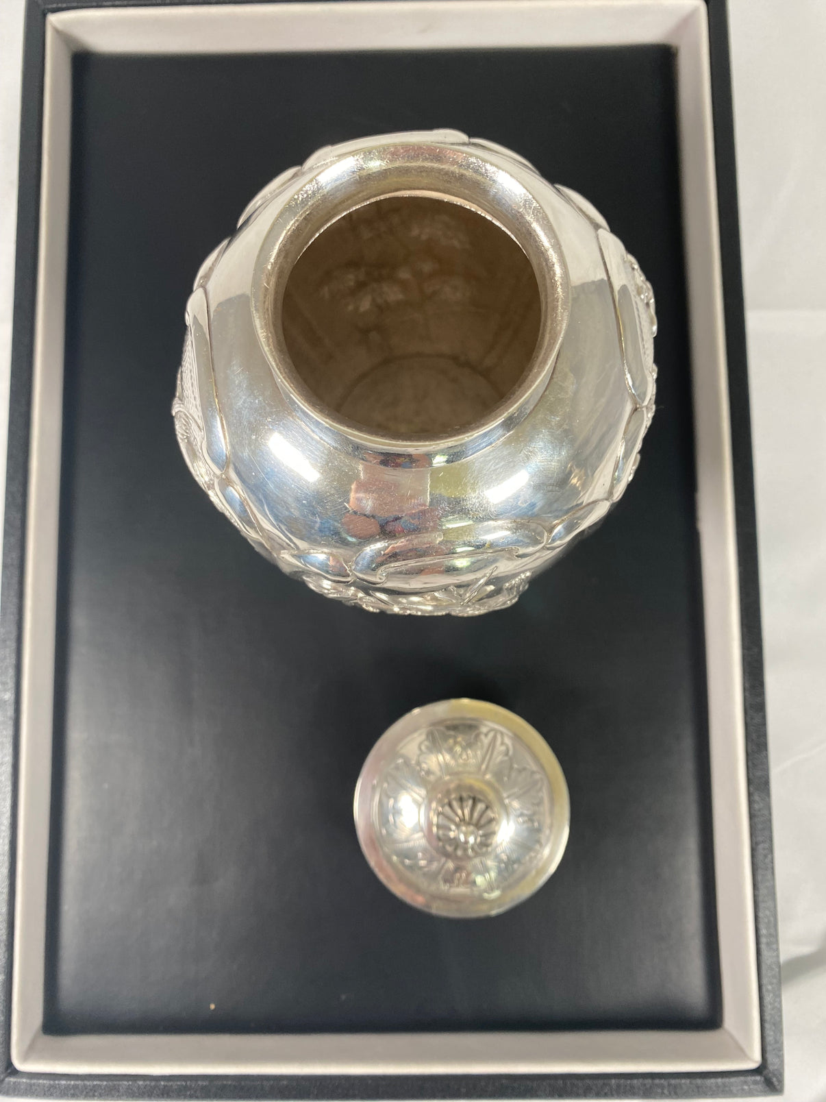 Antique Chinese export silver ginger jar, late 19th to early 20th ...