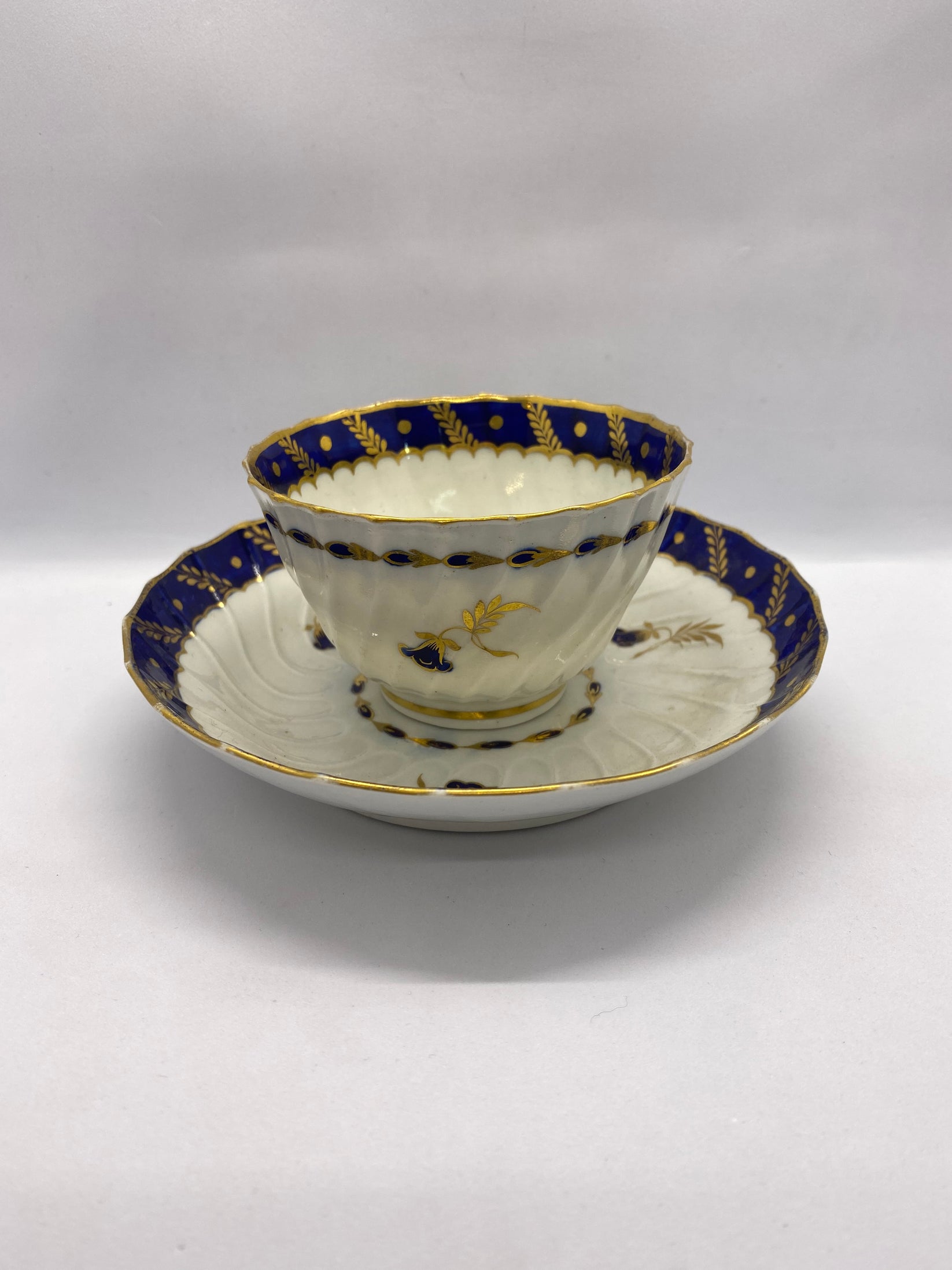 Late 18th Century Regency Period Tea Bowl and Saucer Set (Flight Period ...