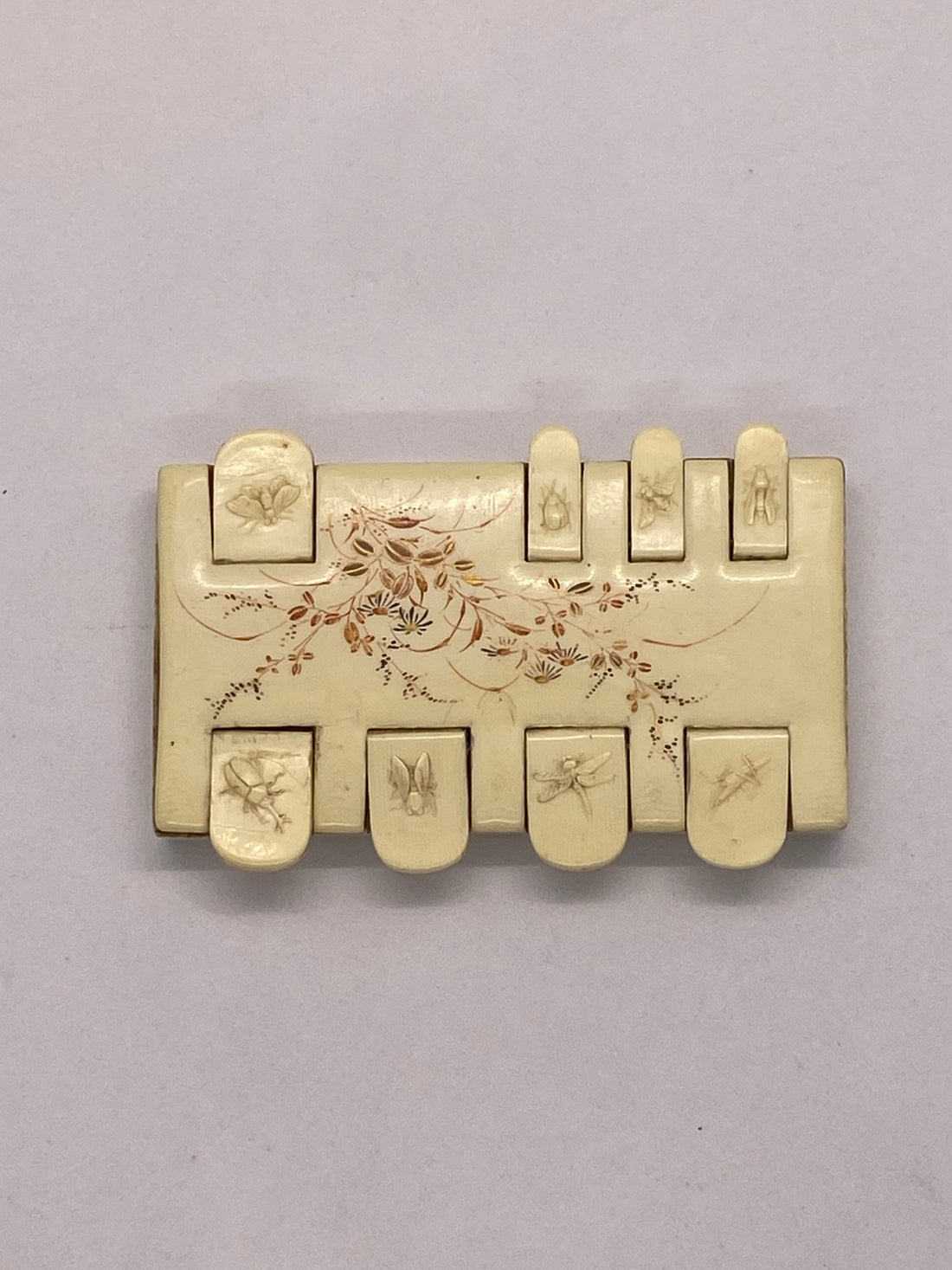 Late Meiji Period Shibayama Ivory on Ivory Whist Counter ...