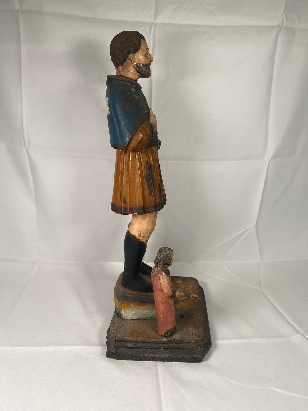 Late 18th to Mid 19th Century Spanish Colonial Santo Statue of Saint ...
